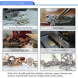 DNYSYSJ Automatic Spot Welder, 110V Jewelry Spot Welding Machine Pulse Argon Necklace Bracelet Arc Welding Machine for Gold, Silver, K Gold, Palladium, Platinum,Titanium, Copper