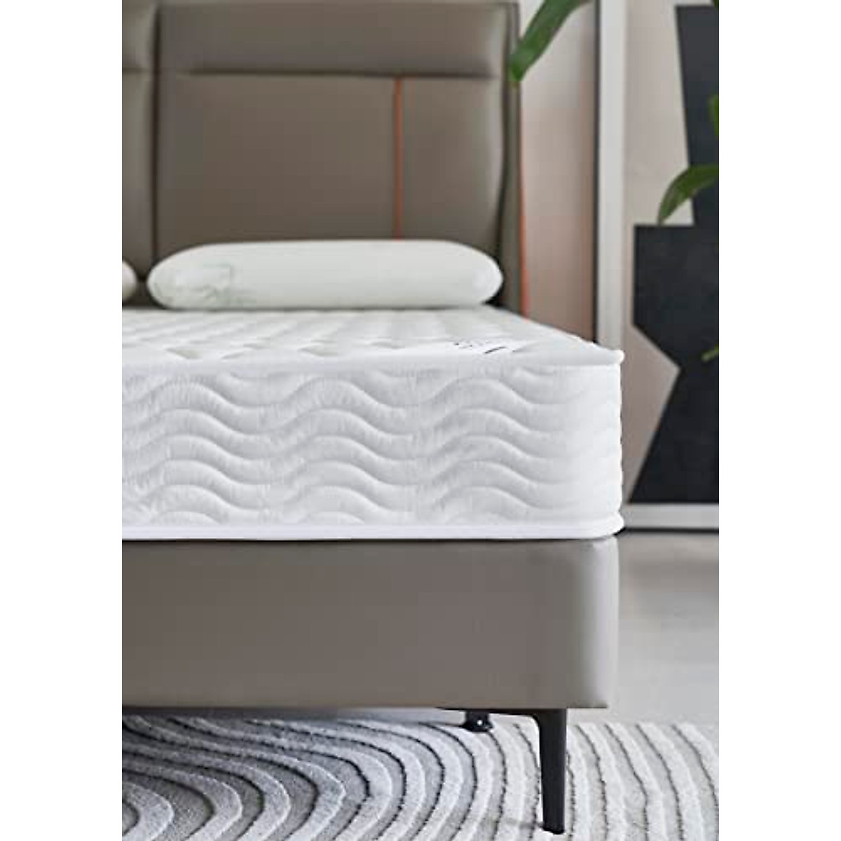 Full Size - 6 Inch Homelife Innerspring Hybrid Mattress with Comfort Foam Top Layer & Pocket Coil Springs - Rolled in a Box - Oliver & Smith