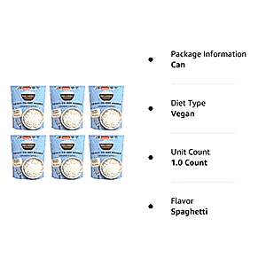 Miracle Noodle Spaghetti Noodles - Shirataki Noodles. Ready To Eat, Konjac, Low Carb, Keto, Paleo, Vegan, Gluten Free, Low-Calorie Pasta - 7 Oz, 6-Pack