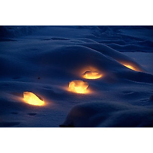 Fortune Products LL-8A Luminary Light, 2 3/4" Length, 1 1/2" Width, 3/4" Height, 8 LEDs, Amber LEDs with Black Base