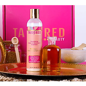 Tailored Beauty Leave in Conditioner - Cruelty-Free, Herbal Hair Conditioner For Dry, Damaged, Curly, Long, Thin Hair - Deep Moisture Penetrating Conditioner with Gotu Kola Extract & Neem Oil, 237 ml