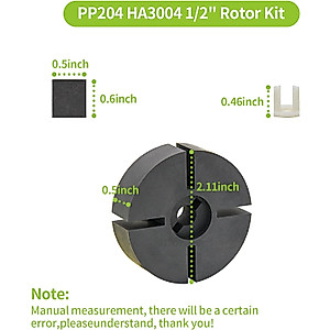 Huarntwo PP204, HA3004 1/2" Rotor Kit for Desa, Reddy, Master Heater #70-022-0100