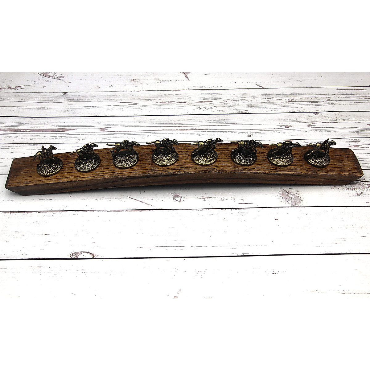 Barrel-Art cork display/Bourbon stopper holder/Cork Holder/Fits Blanton's stoppers (Dark Walnut)