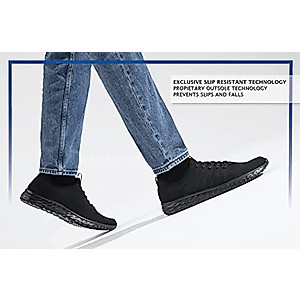 Shoes for Crews Everlight, Women's Non Slip, Breathable, Lace Up, Lightweight Work Shoes, Black, Size 10 Wide