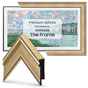 Frame My TV Deco TV Frames - Champagne Smart Frame Compatible ONLY with Samsung The Frame TV (55 inch, Fits 2021-2025 Frame TV)