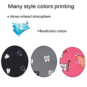 CHUANGLI 3Pcs Gourd-Shaped Working Caps with Upgrade Sweatband Adjustable Hats Head Cover- Women/Men (B23# Tooth Gray Black Navy)