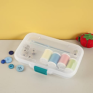 Sterilite Divided Box Small Storage, Clear