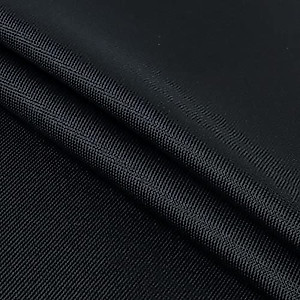 Waterproof Canvas Fabric,600 Denier Water Repellent Canvas Cordura Fabric for Outdoor/Indoor Project,Craft,DIY, Upholstery,Home Decor,Sunbrella, Awning,1yard/36"x60",Sold by The Yard,Black
