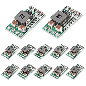 Alinan 12pcs Step-Down Power Supply Module Mini DC-DC 12-24V to 5V 3A Voltage Buck Converter Adjustable 1.8V 2.5V 3.3V 5V 9V 12V