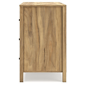 Signature Design by Ashley Hallityn Coastal 6-Drawer Dresser with Safety Stop and Scalloped Design, White