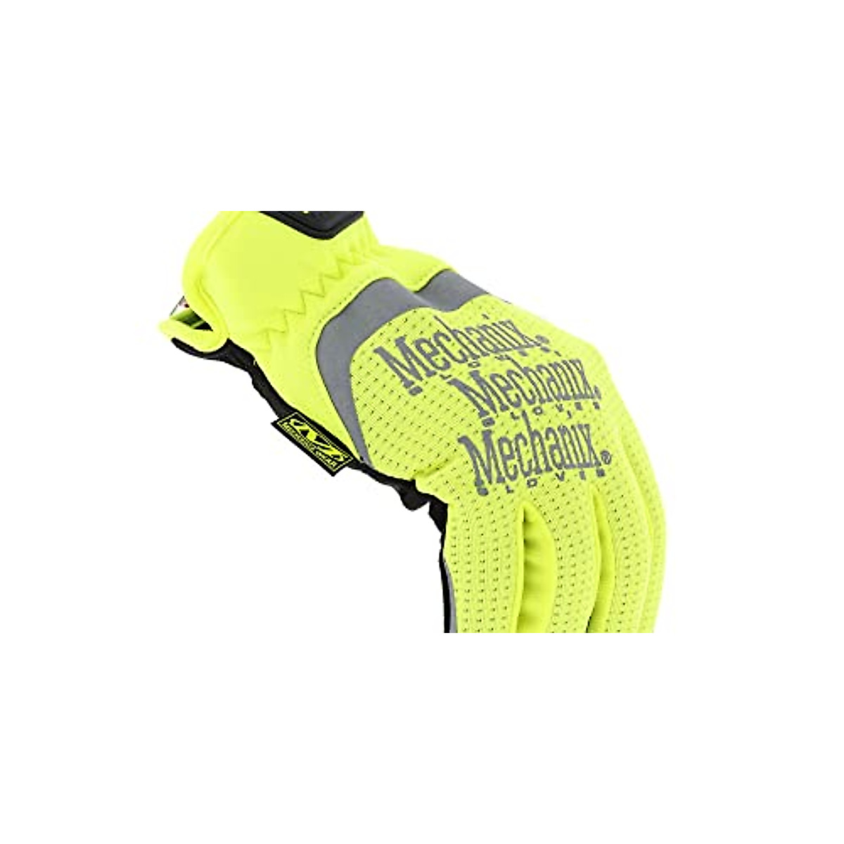 Mechanix Wear: Hi-Viz FastFit Work Gloves with Secure Fit Elastic Cuff, Reflective and High Visibility, Touchscreen Capable, Safety Gloves for Men, Multi-Purpose Use (Fluorescent Yellow, Medium)