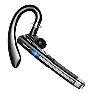 XVV Bluetooth Headset,Wireless Bluetooth Earpiece V5.1 Hands-Free Earphones CVC 8.0 Noise Canceling with Dual-Mic for Driving/Business/Office, Compatible with iPhone and Android