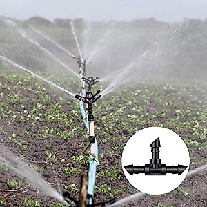 Zonon 240 Pieces Drip Irrigation Fittings Kit for 1/4 Inch Tubing, 80 Barbed Couplings, 80 Tee Fittings, 80 Elbows, Barbed Connectors with Plastic Box for Garden Lawn Drip or Sprinkler Systems, Black