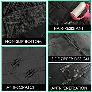 ANMOSVO for Ford Bronco Dog Cargo Liner 2024 - Waterproof Anti-Scratch & Anti-Slip Pet Trunk Cover with Side Flaps and Bumper Protector for Ford Bronco 6th Gen 4-Door Accessories 2021 2022 2023 2024