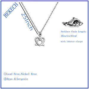 BEKECH Adoption Jewelry Adoption Gift Adoption Heart Pendant Necklace Adoptive Mom Jewelry Foster Mom Gift Stepmom Gift (Adoption necklace)