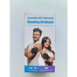 Cikyner Running Armband, 3 in 1 Running Phone Holder Sports Armband Bicycle Phone Holder 360° Rotatable & Detachable Running Phone Armband for 4.5-10'' iPhone Huawei for Gym Running Hiking