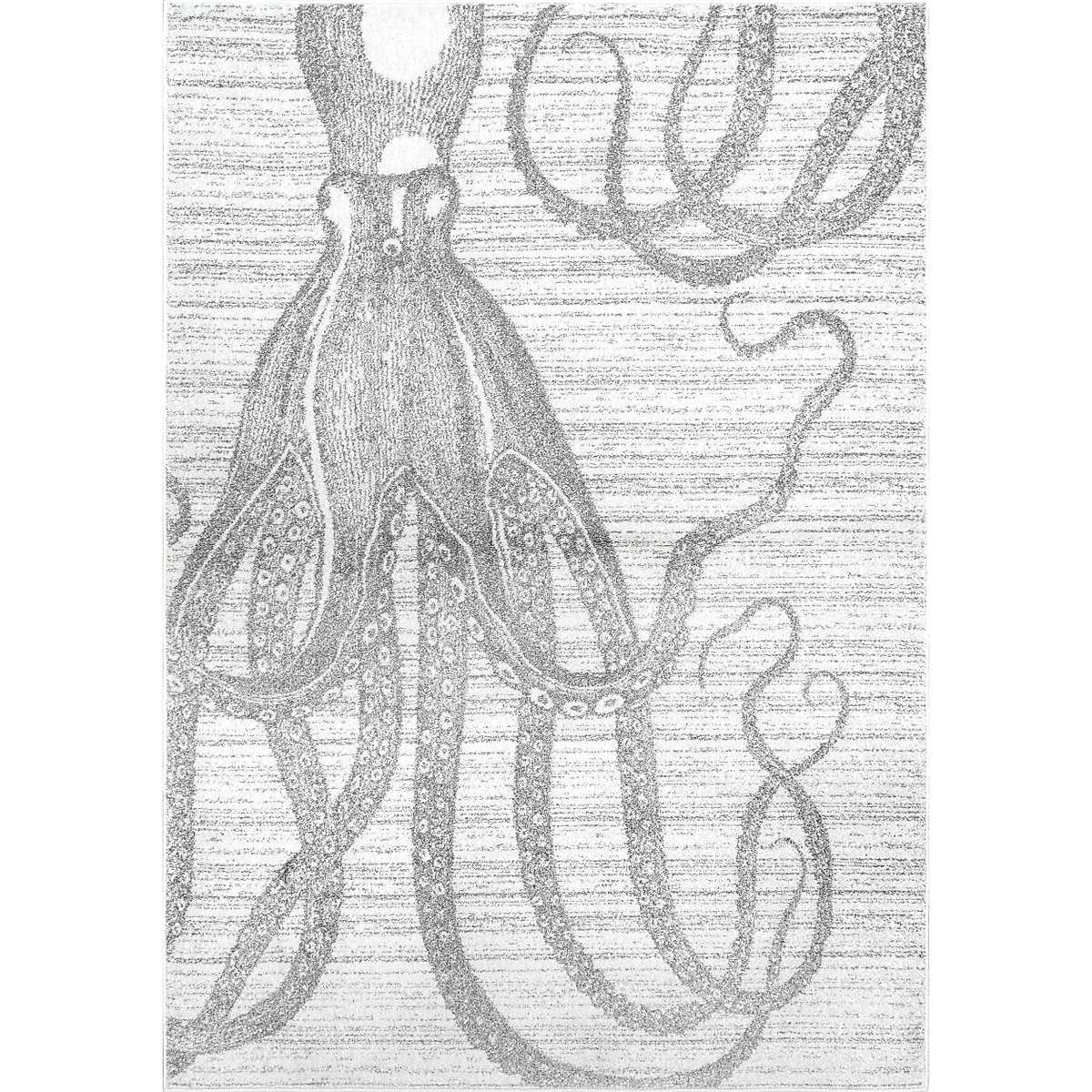 nuLOOM Thomas Paul Power loomed Octopus Area Rug, 5' x 8', Silver
