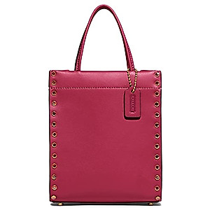 COACH Crystal Rivets Mini Cashin Tote Hyacinth One Size