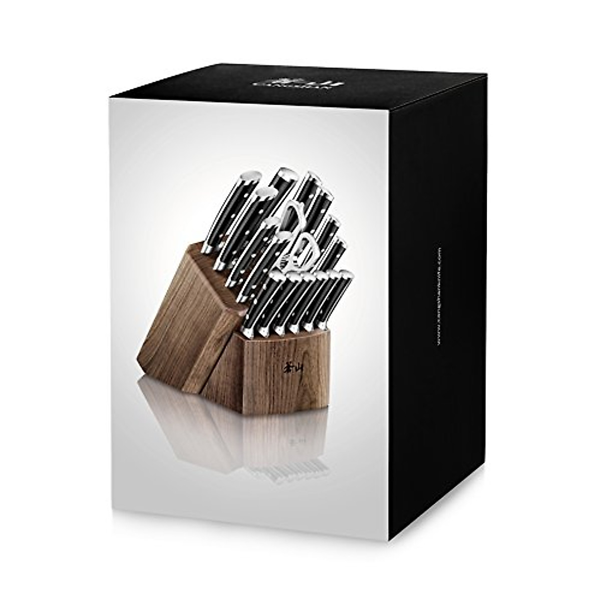 Cangshan TS Series 1020885 Swedish 14C28N Steel Forged 17-Piece Knife Block Set, Walnut