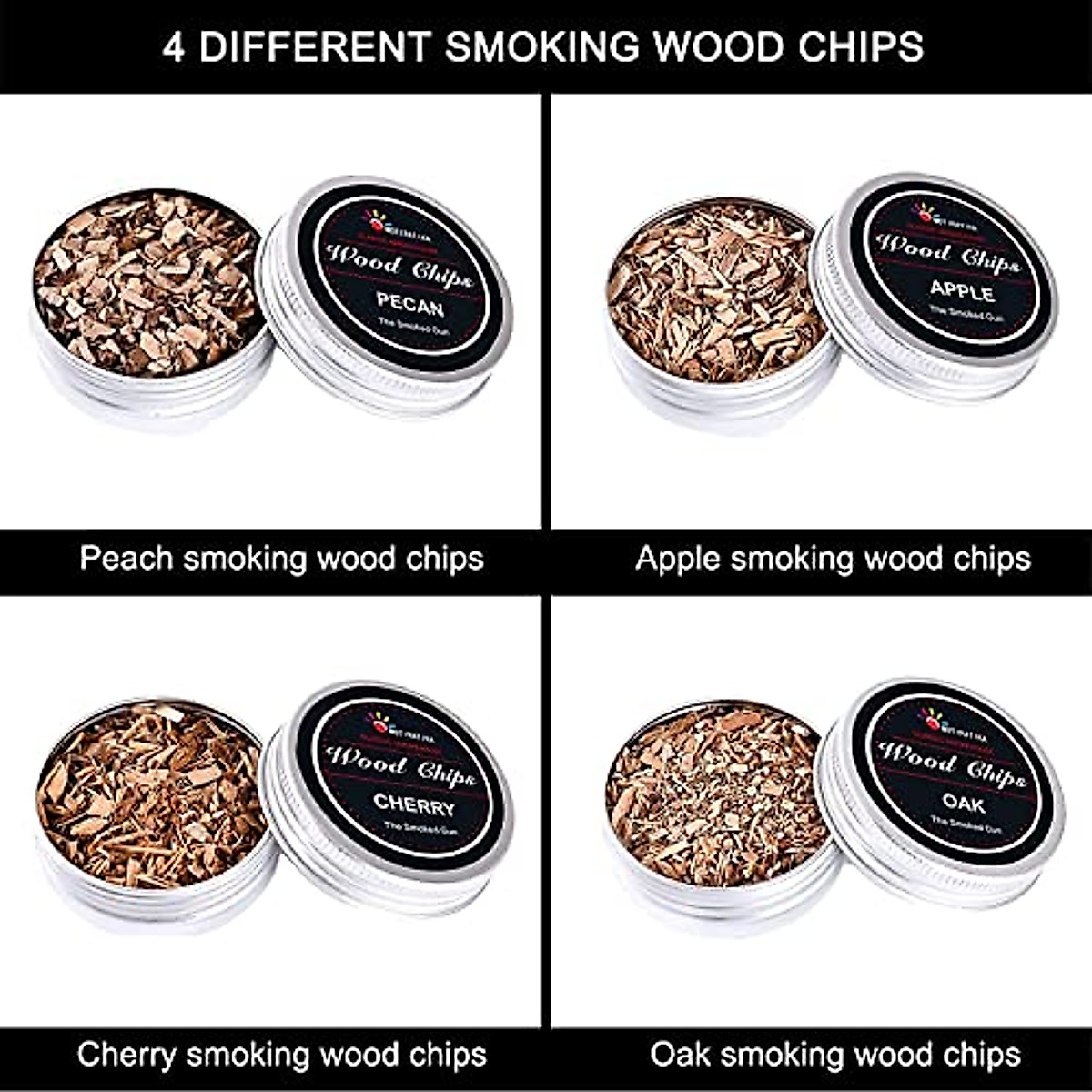 OWAYIDA Cocktail Smoker Kit with Torch, Whiskey Smoker Kit, Old Fashioned Cocktail Kit, 4 Flavors Wood Chips, Bourbon Whiskey Gifts for Men, Dad and Husband - Great Fathers Day Gifts (Without Butane)