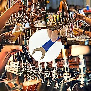 DOMUEN Faucet Wrench Beer Faucet Wrench Tool Beer Tap Wrench Beer Tap Faucet Wrench Heavy Duty Faucet Wrench for Draft with Hex Nut Wrench Keg Spanner Wrench for Draft Beer Tap Beer Coupler Kegerator
