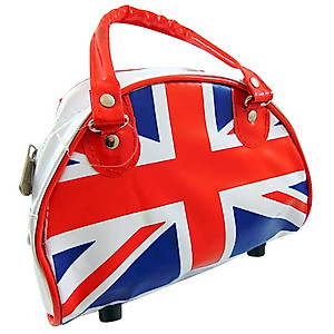 British Purse Small Handbag English UK Union Jack Ladies Fashion Accessory, 9 Inch Multi