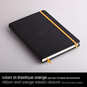 Rhodia Rhodiarama Webnotebook - Lined 96 Sheets - 5 1/2 x 8 1/4 - Black Cover