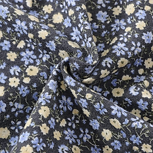 VINUOKER Toddler Girls Cotton Dress Long Sleeve Floral Dress for Little Girls Midi Dress 2-8years Fall Winter Dress A-blue