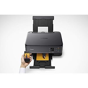 Canon TS5320 All in One Wireless Printer, Scanner, Copier with AirPrint, Black, Amazon Dash Replenishment Ready