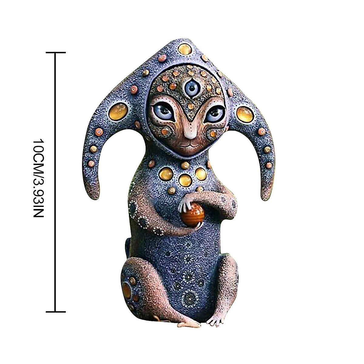 Taktom Handmake Creatures from A Fantasy World Artwork Decoration, Cute Figurine Perfect Resin Ornament Garden Statue for Home Garden Lawn Yard (Lunar Dreamer) (A)