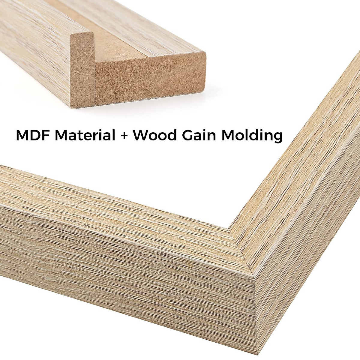 Golden State Art, 11x14 Beige Picture/Shadowbox Frame - Ivory Mat for 8x10 Photo - Sawtooth Hangers for Wall Display - Great for Family Photos, Portraits, Baby Pictures (Beige)