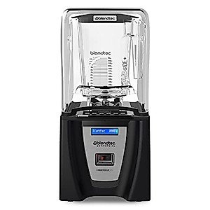 Blendtec Connoisseur 825 Blender with WildSide+ Jar (96 oz) Includes Q Series Sound Enclosure, Strongest & Quietest Commercial-Grade Power, 30 Pre-programmed Cycles, Black