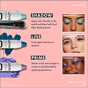 NYX PROFESSIONAL MAKEUP Jumbo Eye Pencil, Blendable Eyeshadow Stick & Eyeliner Pencil - Macaroon (Mint)
