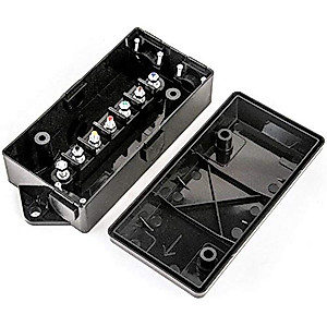 Red Hound Auto 7 Way Trailer Wire Junction Box Camper Truck Weather Proof RV Light Cord Plug