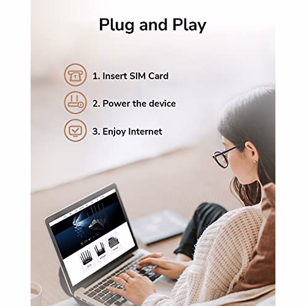 Cudy New AC1200 Dual Band Unlocked 4G LTE Modem Router with SIM Card ...