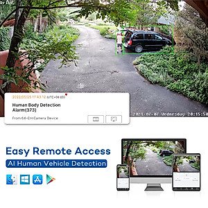 ONWOTE 4K 8MP 20X IP PTZ PoE Security Camera, Smart AI Human Vehicle Detection, Support Auto Tracking, 360° Pan 90° Tilt 20X Optical Zoom, 4.7-94mm Motorized Lens, Auto Cruising, 262-328ft IR IP66