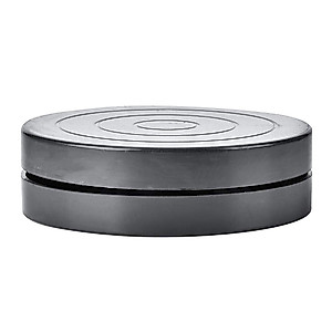 Turntable, 11.5 17.8cm Hand Made Craft Clay Plastic Turntable Ceramic Pottery Sculpture Tool Black Direct Drive Turntable(Diameter 11.5)