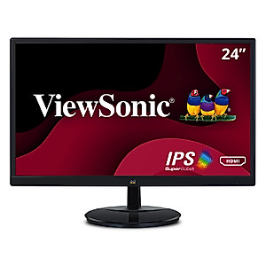 ViewSonic VA2459-SMH 24in IPS 1080p Frameless LED Monitor HDMI, VGA (Renewed)