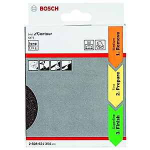Bosch Professional 3-Piece Sanding Sponge S473 Best for Contour Set (Wood, Plastic and Metal, 98 x 120 x 13 mm, Accessories for Hand Sanding)