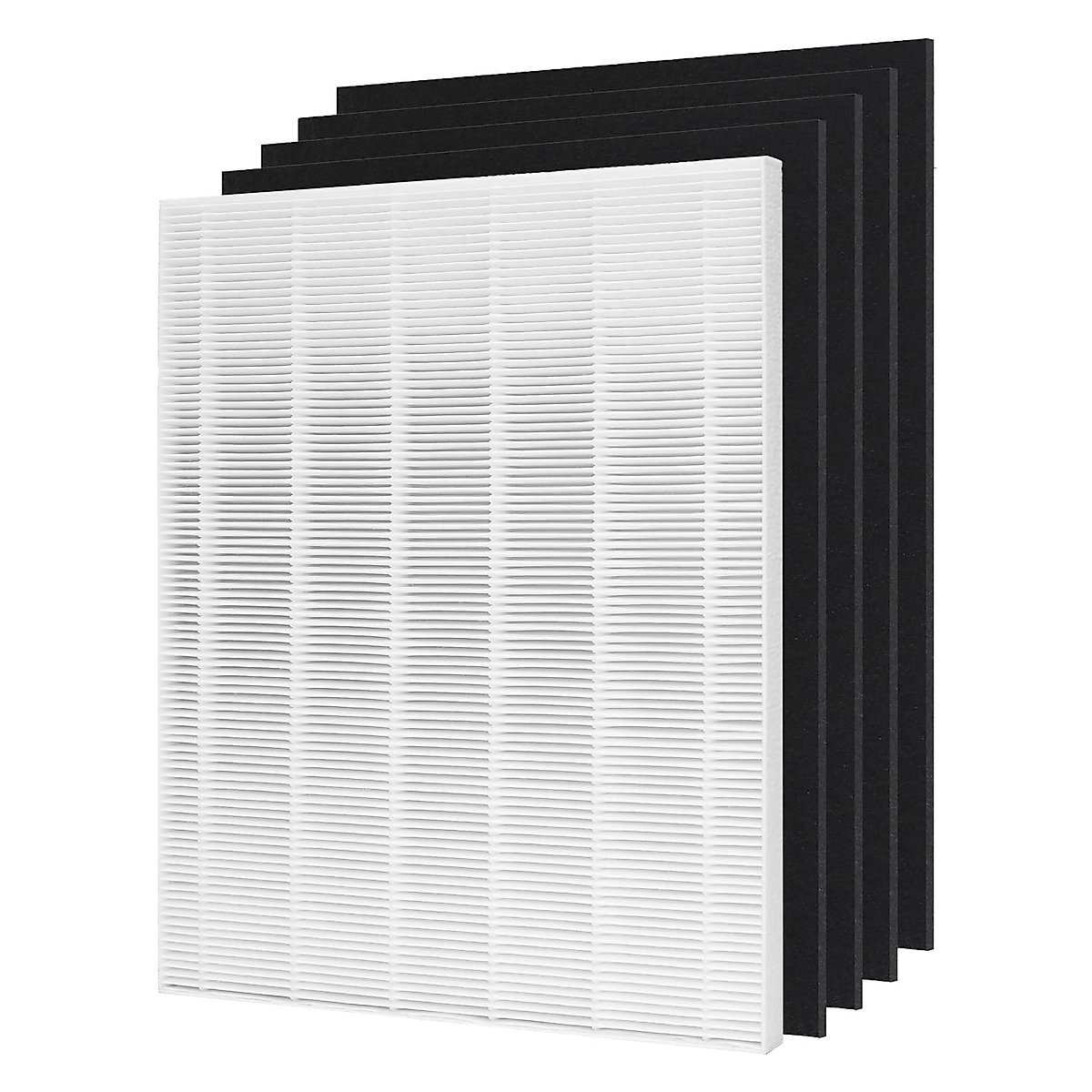 CHAMONNY D360 True HEPA Replacement Filter D3, Compatible with Winix D360 Air Purifier, Compare to Winix D3 Filter, Item Number 1712-0101-02,1 H13 True HEPA Filters + 4 Activated Carbon Pre-Filters