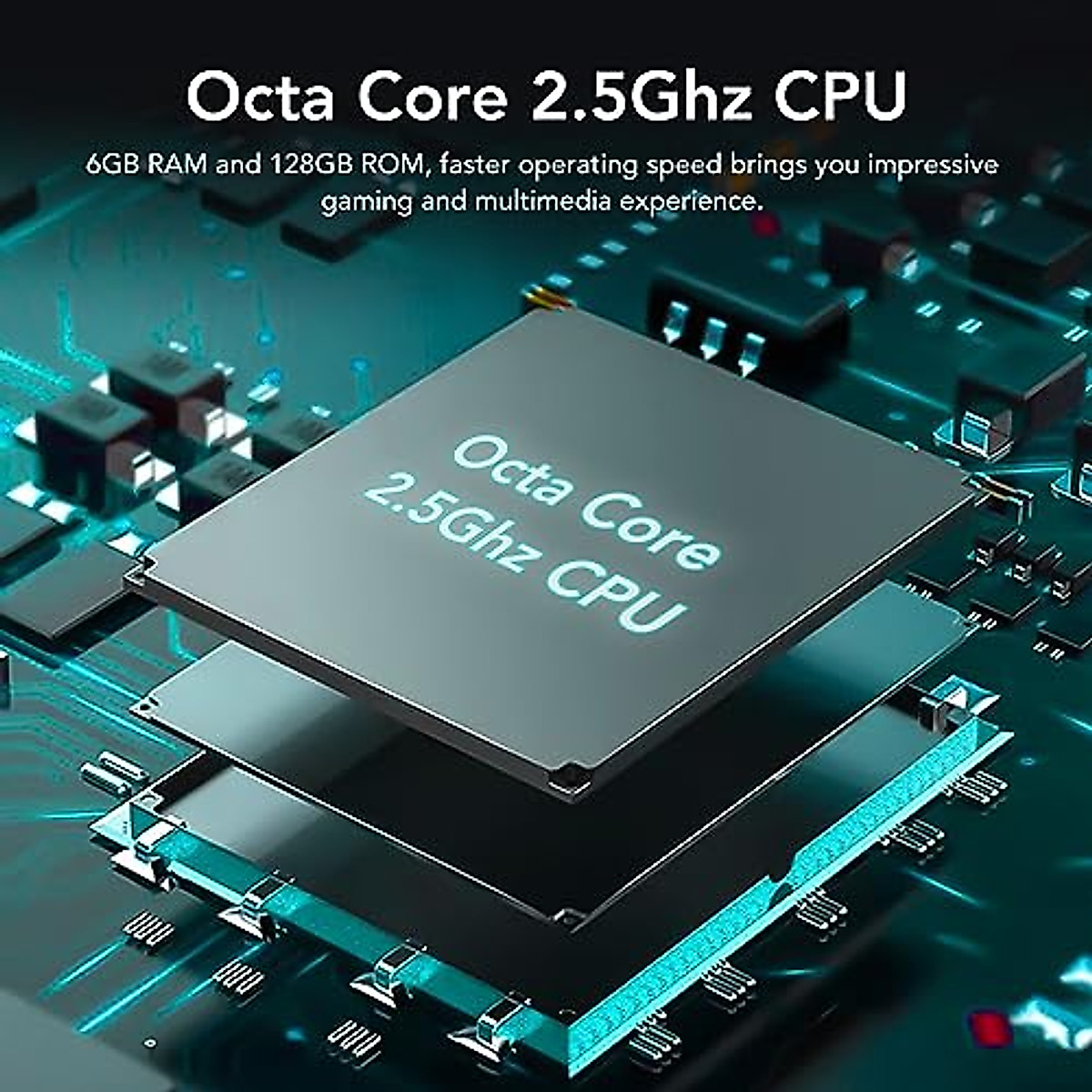 10 Inch Tablet pc, 6GB RAM 128GB ROM Octa Core Tablets, IPS HD Touch Screen and 3 Card Slots, 2.4g+5g WiFi, 8800mAh, 2.5Ghz CPU Tablet PC for 100‑240V