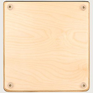 Pickup Cajon Box Drum with Snare Effect and Electronics for Amp or PA System, Artisan Edition — MADE IN SPAIN — Baltic Birch Body/Dark Olive Burst Frontplate, 2-YEAR WARRANTY