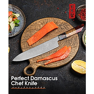 Huusk Knife Japan Kitchen Bundle with AUS-10 Damascus Steel Chopping Knife