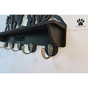 Couple Cat Prince Princess Hook with Shelf for Lover Coat Clothes Holder Christmas Gift DIY Mould Wonderful Holder Wall Decorative Gift Kids Winter Style