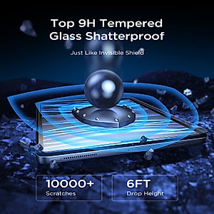 AINOPE Shatterproof Tempered Glass Screen Protector for iPad Air 5th/4th generation (2022/2020,10.9 Inch) iPad Pro 11 Inch All Models (2022/2021/2020/2018) Compatible Apple Pencil 2 Pack