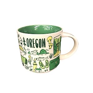 Starbucks Been There Across the Globe Series Mug 14 oz OREGON