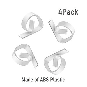 Olodeer White Plastic Tablecloth Clips,for Fixing Tablecloths in Restaurants,Wedding Banquets,Graduation Ceremonies and Outdoor Picnics.4Pack