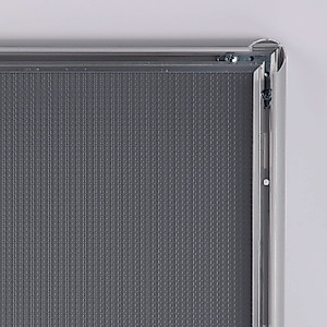 Snap Frame 11x17 Inch, 1 Inch, Silver, Mitered Corner, Front Loading