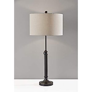 Adesso Home SL1165-26 Table Lamp from Barton Collection 15.00 inches, Bronze