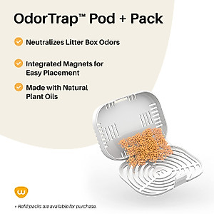 Litter-Robot 3 Accessory Kit by Whisker - Includes LitterTrap Mat, Grey Ramp, Fence, OdorTrap Pod + 1 Pack, for Use with Litter-Robot 3, The Automatic, Self-Cleaning Cat Litter Box